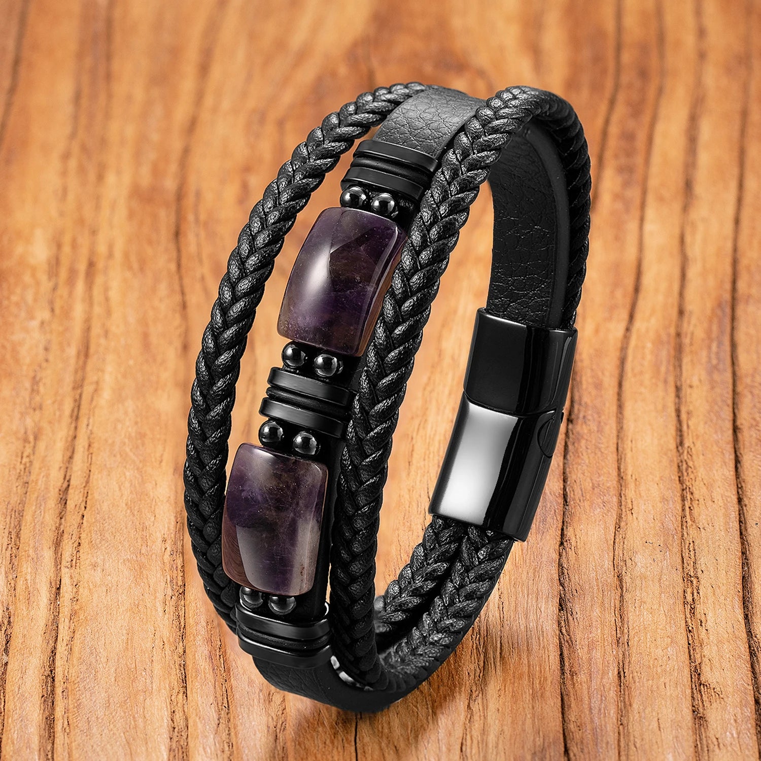 Stainless Steel Stone Rope Bracelet – zenheavens