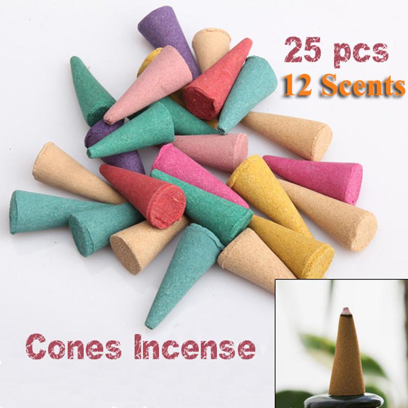 25pc/set Triple Scent Incense Cones – zenheavens