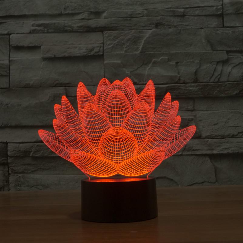 Lotus Flower Hologram LED Lamp – zenheavens