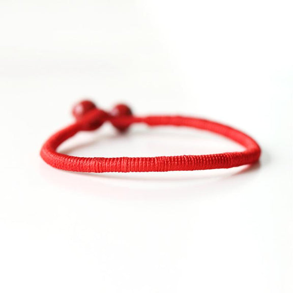 Lucky Red String Handmade Ceramic bracelets -2/pc set – zenheavens